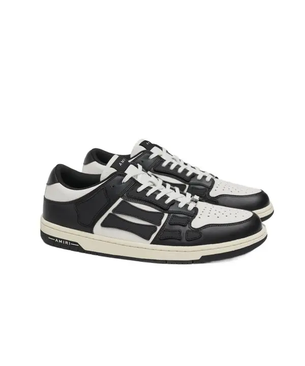 Amiri Logo Detailed Low Top Sneakers - Black