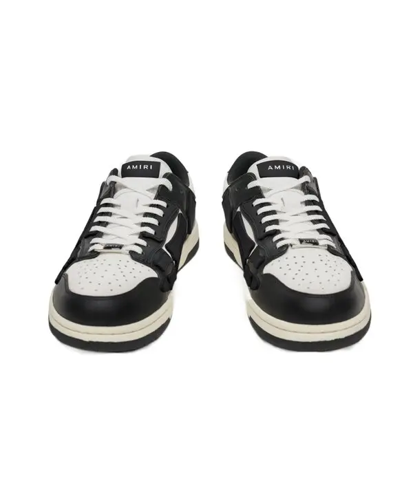 Amiri Logo Detailed Low Top Sneakers - Black