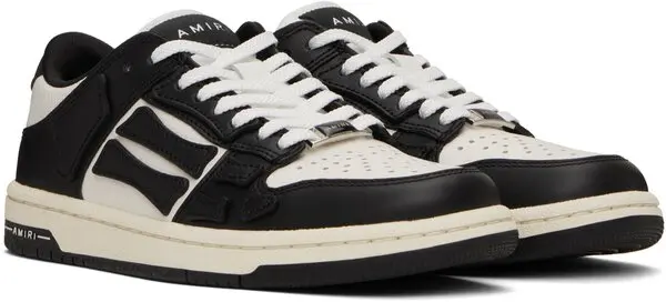 Amiri Logo Detailed Low Top Sneakers - Black