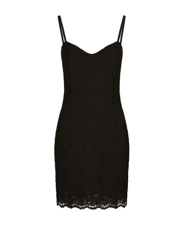 Dolce & Gabbana Lace-detailed Sleeveless Mini Dress