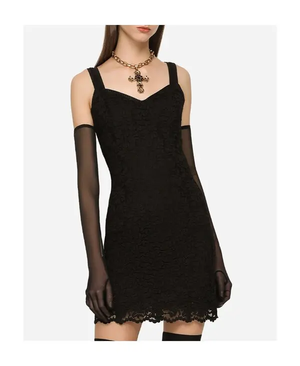 Dolce & Gabbana Lace-detailed Sleeveless Mini Dress