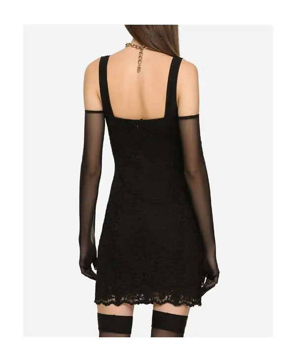 Dolce & Gabbana Lace-detailed Sleeveless Mini Dress