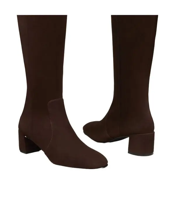 STUART WEITZMAN Maeve Zip Up Knee-high Boots - Black