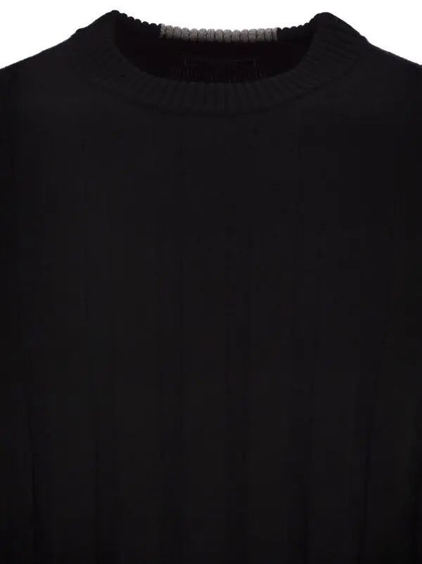 Peserico Ribbed Knit Jumper - Black
