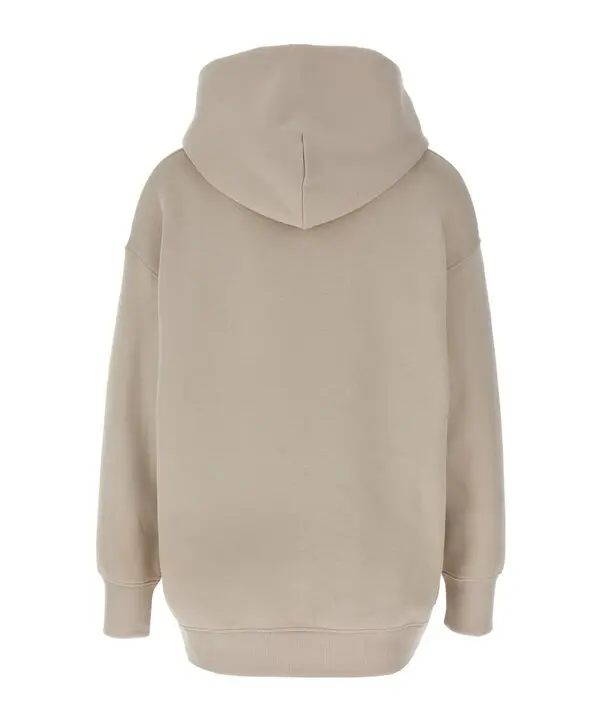 Max Mara Logo Detailed Long-sleeved Hoodie - Beige