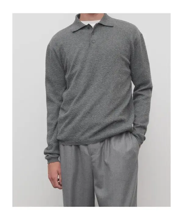 THE ROW Almot Textured Polo Shirt
