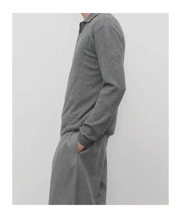 THE ROW Almot Textured Polo Shirt