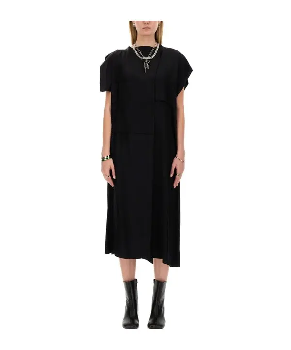 MAISON MARGIELA Asymmetrical Single-sleeve Maxi Dress