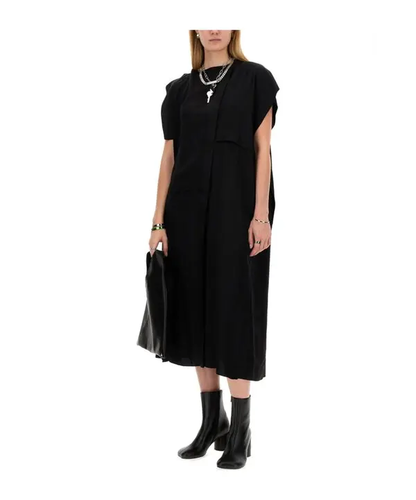 MAISON MARGIELA Asymmetrical Single-sleeve Maxi Dress