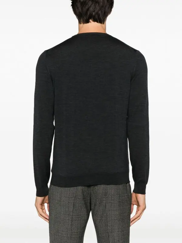 ZANONE Fine-knit Crew-neck Jumper - Black