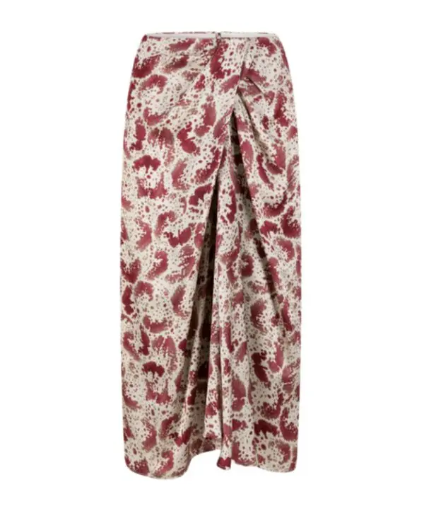 Dries Van Noten Printed Pleated Skirt