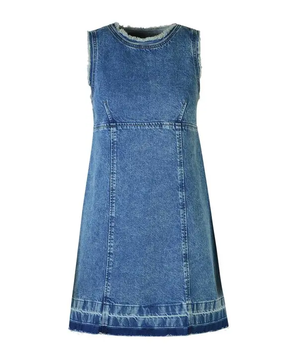 Moschino Sleeveless Denim Mini Dress - Blue