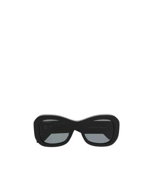 Off-White Oval Frame Sunglasses - Black