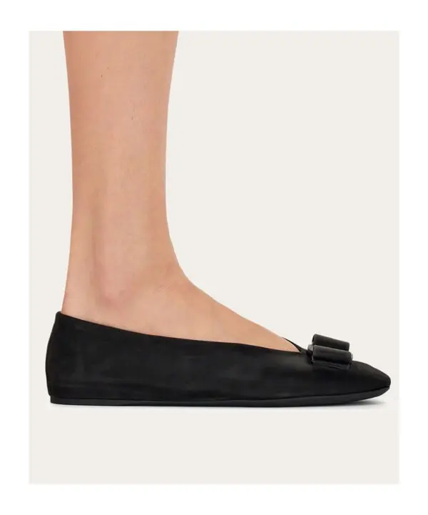 FERRAGAMO Vara Bow Ballerinas - Black