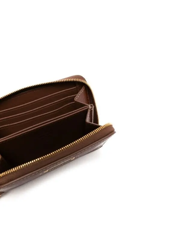 Mulberry Logo Plaque Zip-around Wallet - Brown