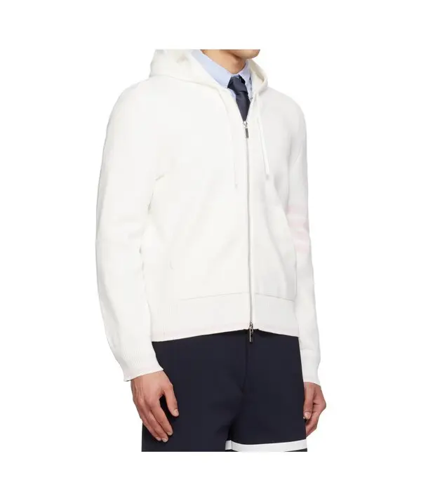 Thom Browne Milano Stitch Zip Hoodie