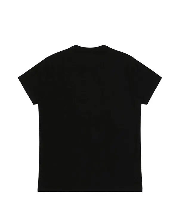 Emporio Armani Cross-printed T-shirt With Round Neck And Short Sleeves