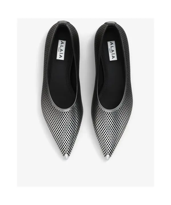 Alaïa Degradé Effect Mesh Ballerinas