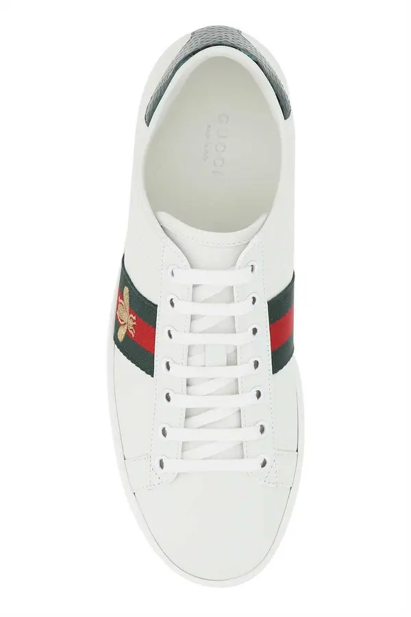 Gucci Ace Embroidered Sneakers - White