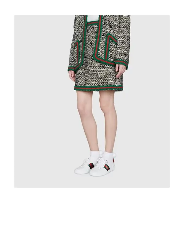 Gucci Ace Embroidered Sneakers - White