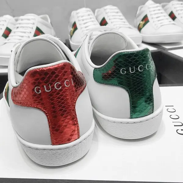 Gucci Ace Embroidered Sneakers - White