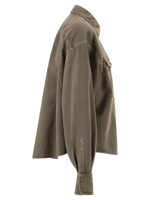 Brunello Cucinelli Long-sleeve Flap-pocket Shirt - Green