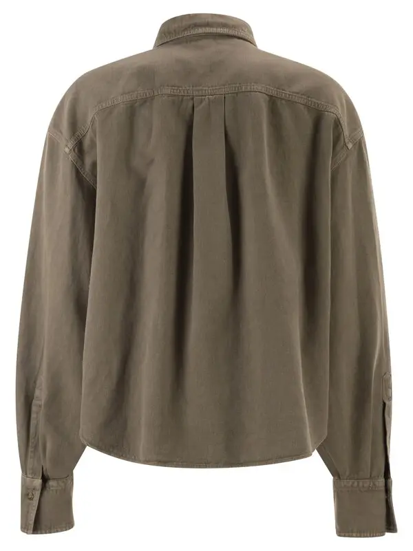 Brunello Cucinelli Long-sleeve Flap-pocket Shirt - Green