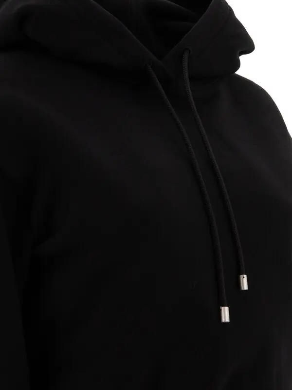 Loewe Cropped Hoodie With Jacquard Waistband