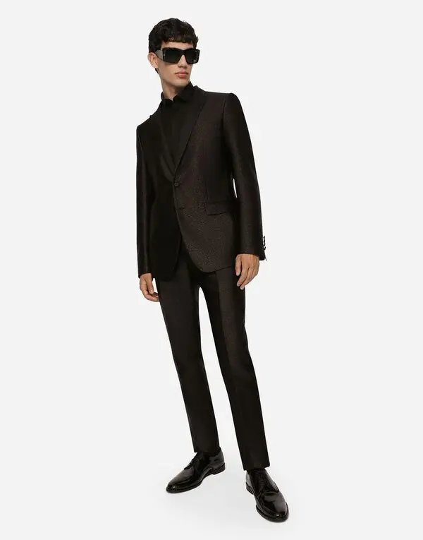 Dolce & Gabbana Glittered Single-breasted Blazer