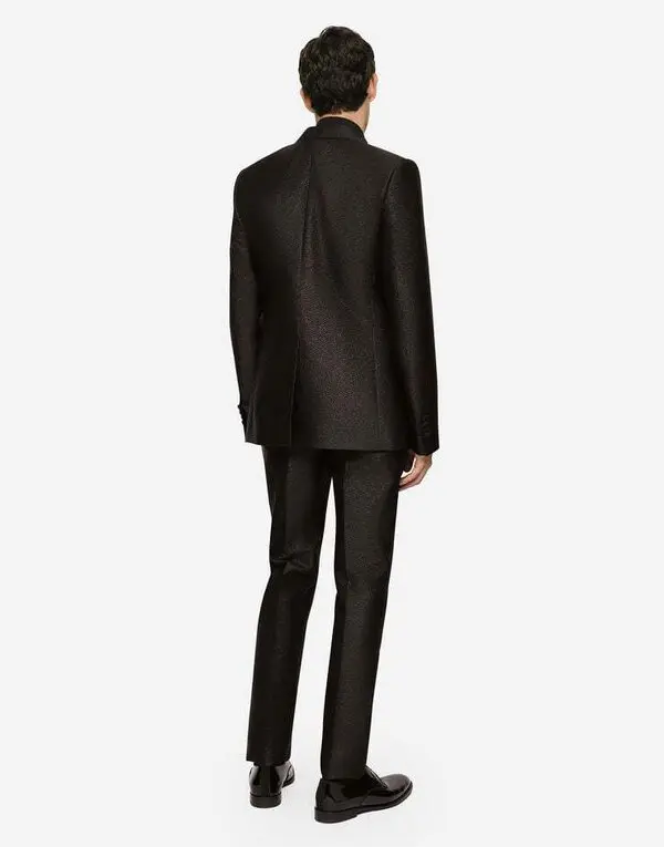 Dolce & Gabbana Glittered Single-breasted Blazer