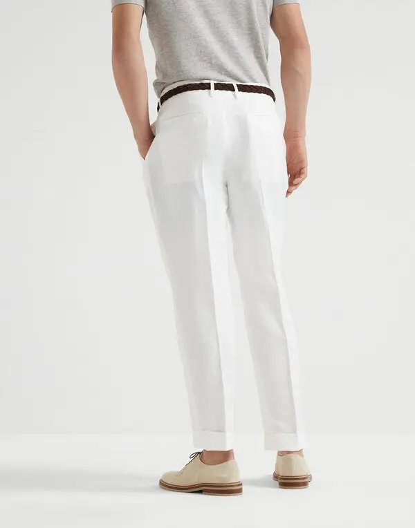 Brunello Cucinelli Pleated Tapered Leg Trousers