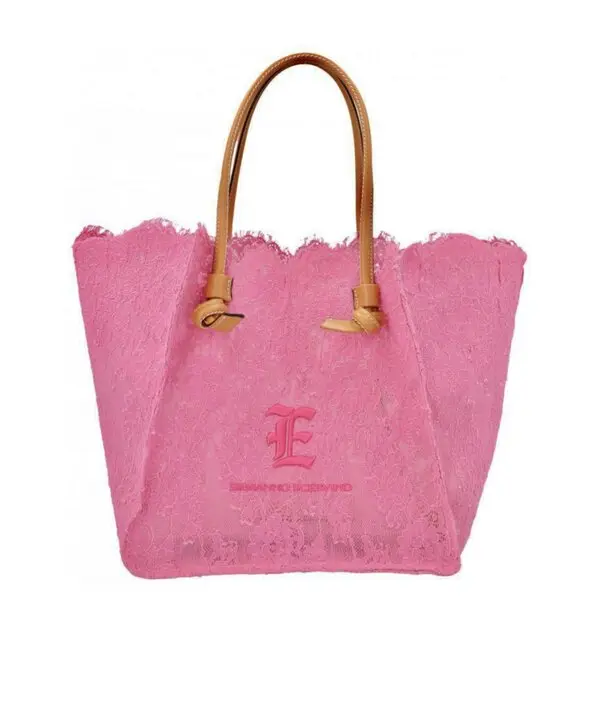 Ermanno Scervino Lace Tote Bag - Pink