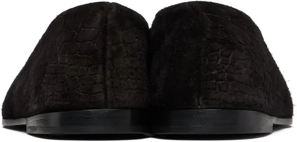 Marsèll Crocodile-effect Ballet Flats - Black