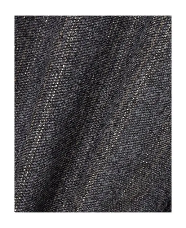 Brunello Cucinelli High-waist Striped Tailored Trousers - Black