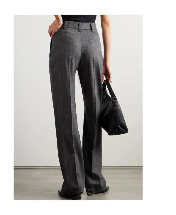 Brunello Cucinelli High-waist Striped Tailored Trousers