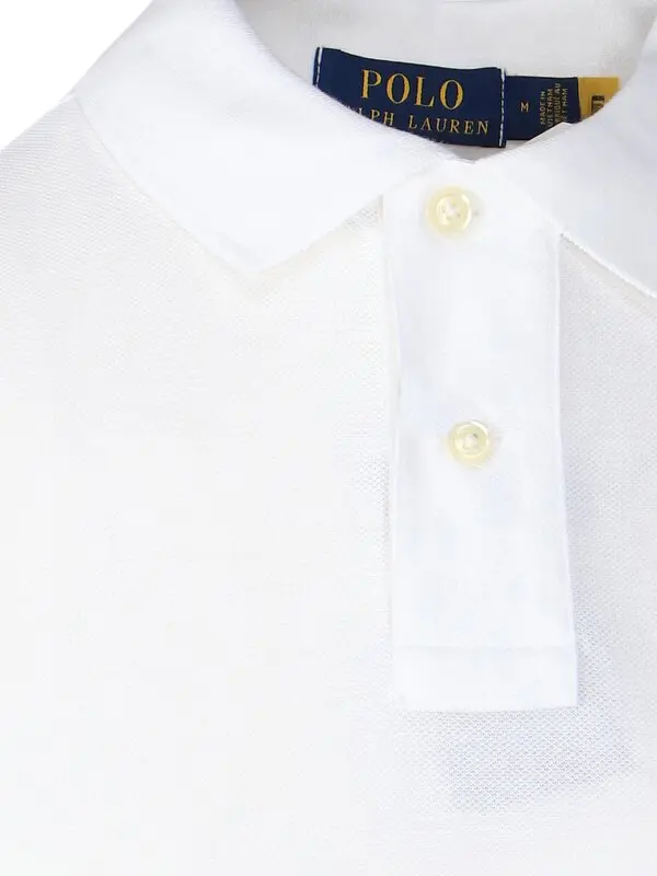 Polo Ralph Lauren Logo Embroidered Piqué Polo Shirt