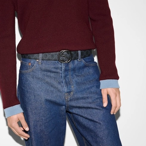 Gucci Interlocking G Buckled Belt