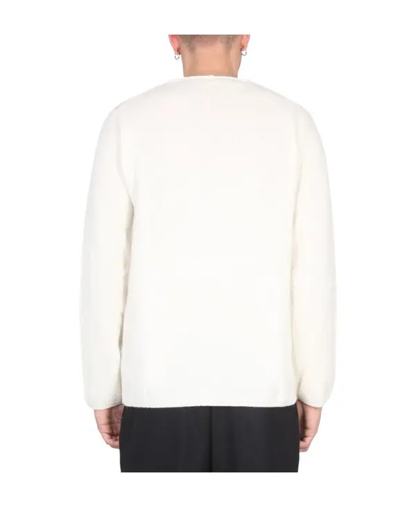 Comme Des Garçons Graphic Jacquard Crewneck Jumper