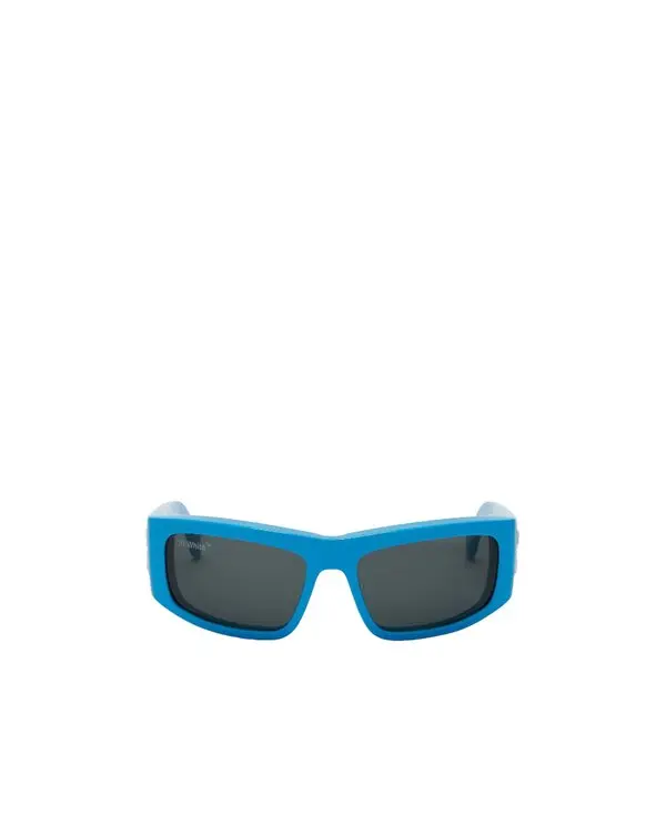 Off-White Rectangular Frame Sunglasses - Green