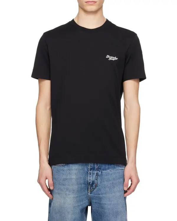 Givenchy 4g Embroidered Crewneck T-shirt