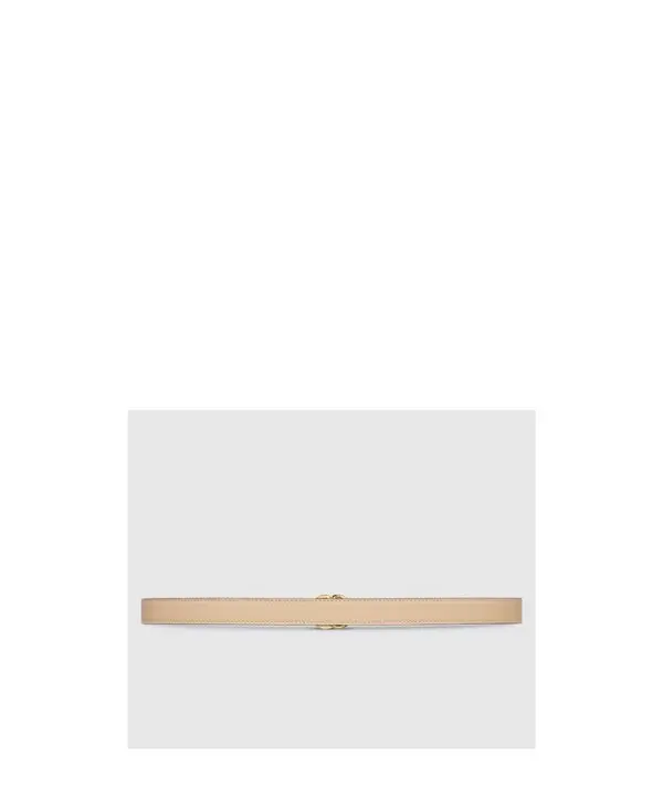 Gucci Gg Marmont Reversible Thin Belt - Brown