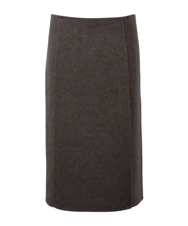 P.a.r.o.s.h Zipped Midi Skirt - Black