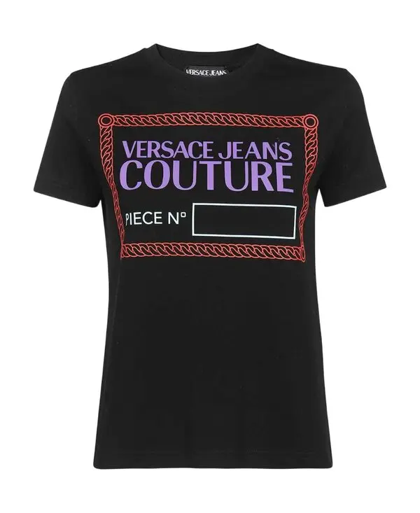 Versace Piece Number Printed Crewneck T-shirt