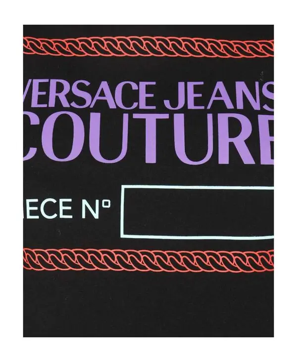 Versace Piece Number Printed Crewneck T-shirt