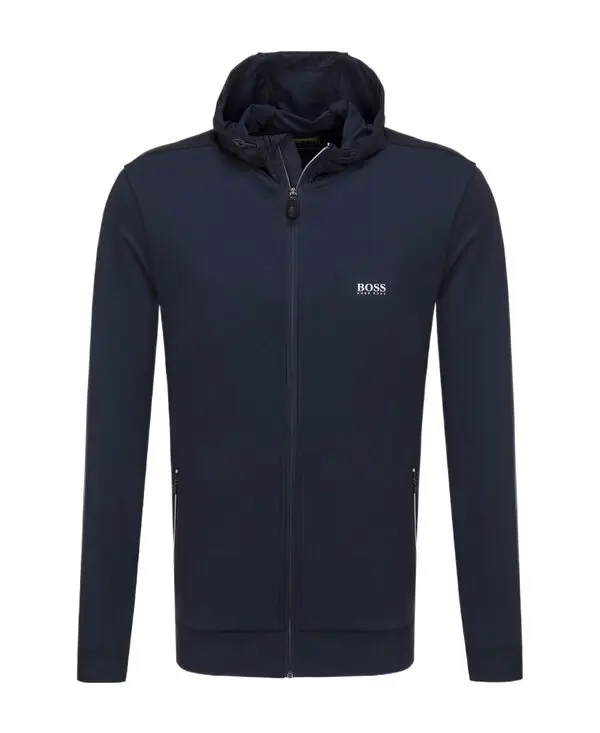 Hugo Boss Logo Hooded Zip-up Sweater