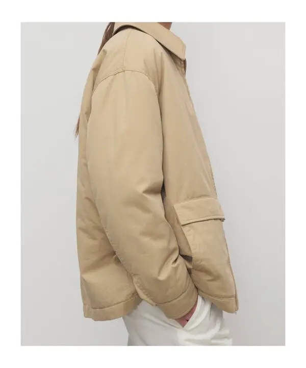 THE ROW Aurelius Cotton Cashmere Gabardine Jacket - Sand-colored