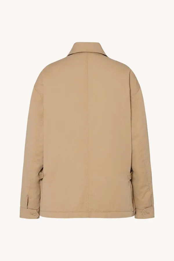 THE ROW Aurelius Cotton Cashmere Gabardine Jacket - Sand-colored