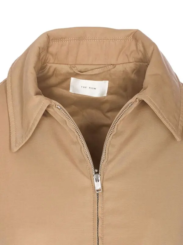 THE ROW Aurelius Cotton Cashmere Gabardine Jacket - Sand-colored