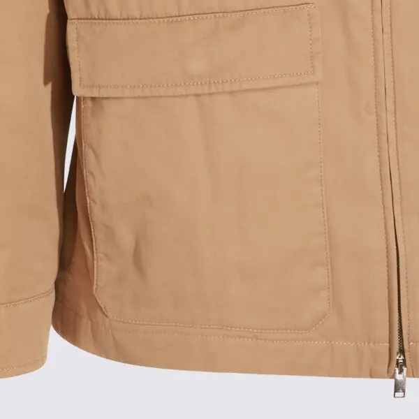 THE ROW Aurelius Cotton Cashmere Gabardine Jacket - Sand-colored