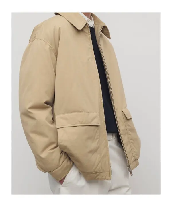 THE ROW Aurelius Cotton Cashmere Gabardine Jacket - Sand-colored